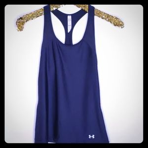 Under Armour | Tops | Under Armour Navy Blue Tank Racerback Tank | Poshmark